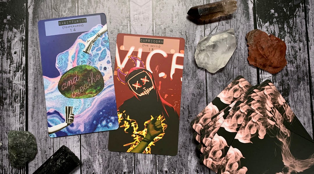 from temperance to the devil - by 3am.tarot